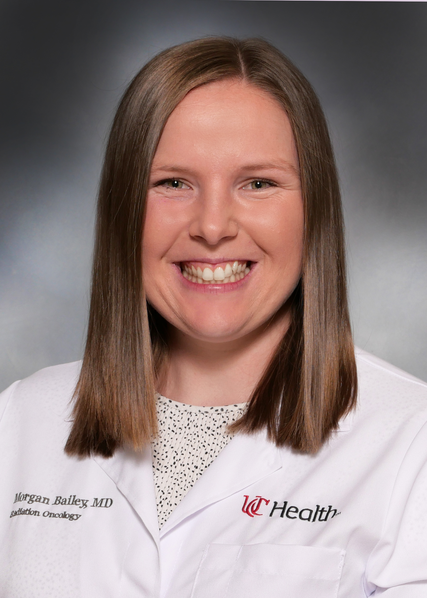 Bailey Morgan with UCH lab coat